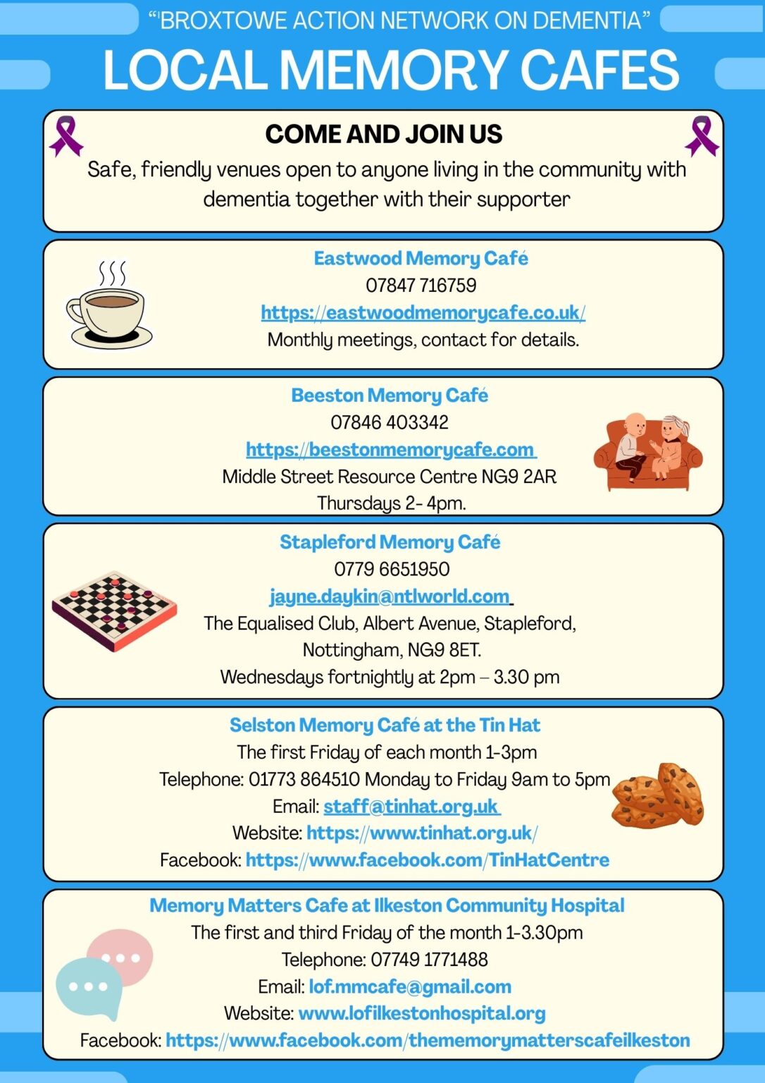 Local Memory Cafes - The Manor Surgery